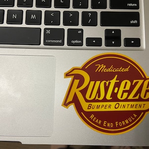 Rust-eze Bumper Ointment Disney Cars Inspired 3 Sticker - Etsy