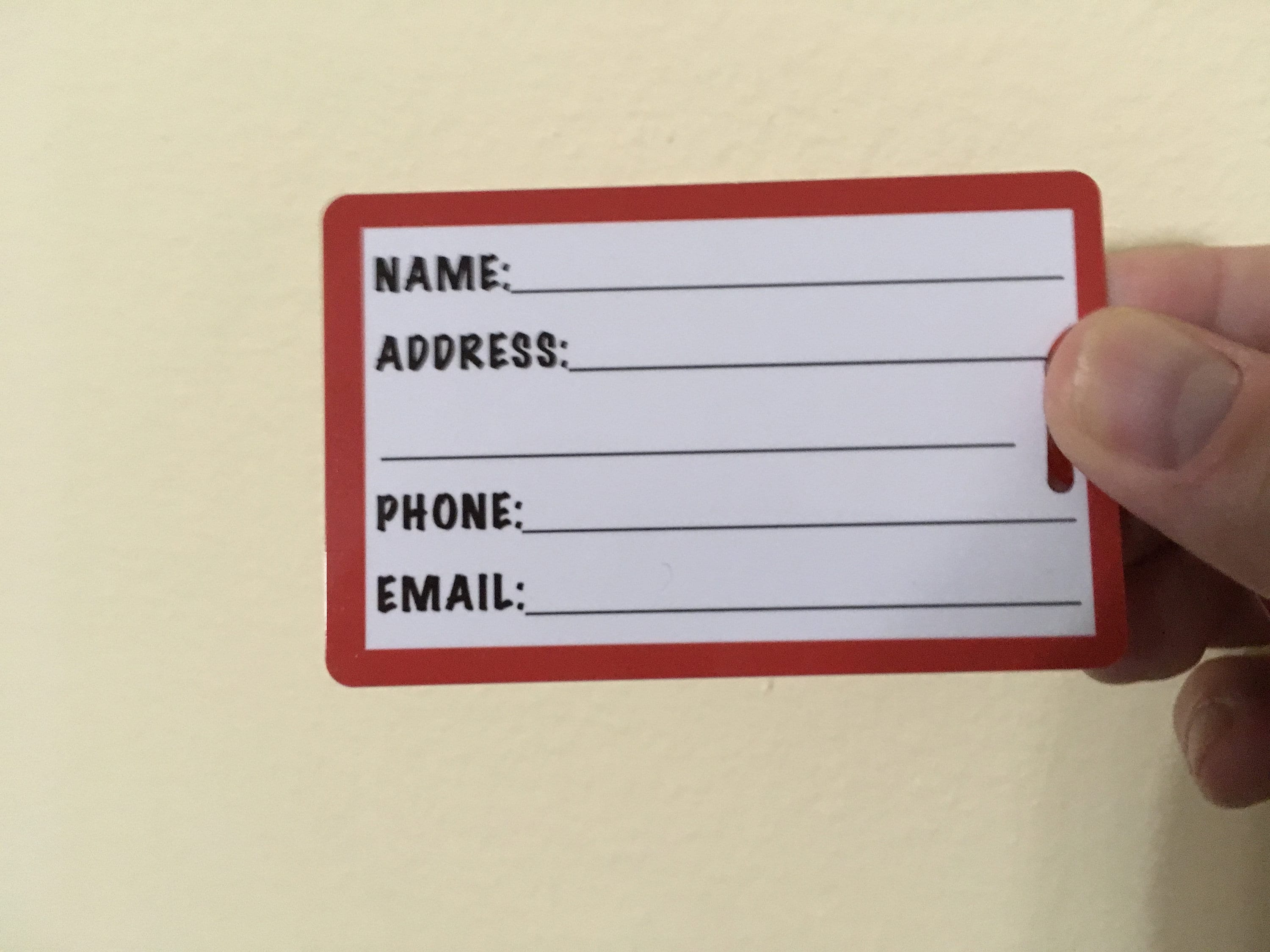 Red Card - Disney Luggage Tag - Etsy