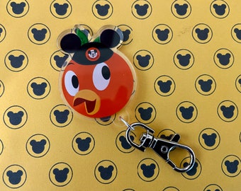Orange Bird Keychain | Etsy