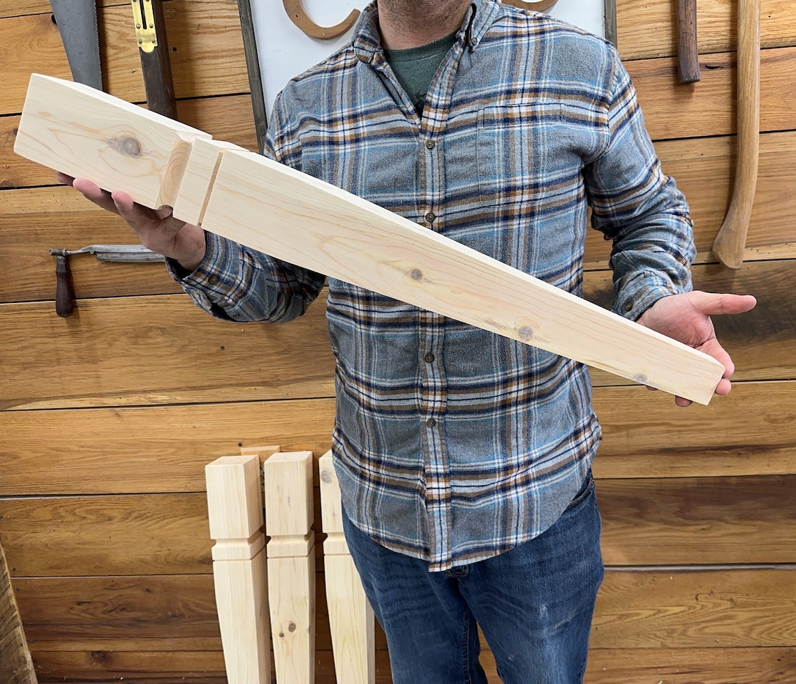 Tapered Mission Dining Table Legs rustic Pine - Etsy