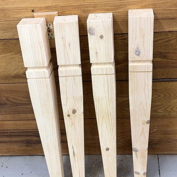 Rustic Table Legs - Etsy