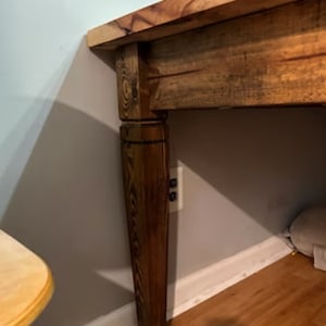 Tapered Mission Dining Table Legs (rustic Pine) - Etsy