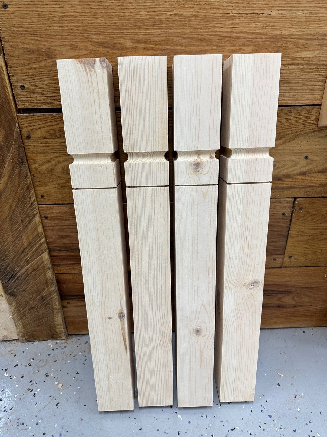 Mission Dining Table Legs (rustic Pine) Bench - Etsy