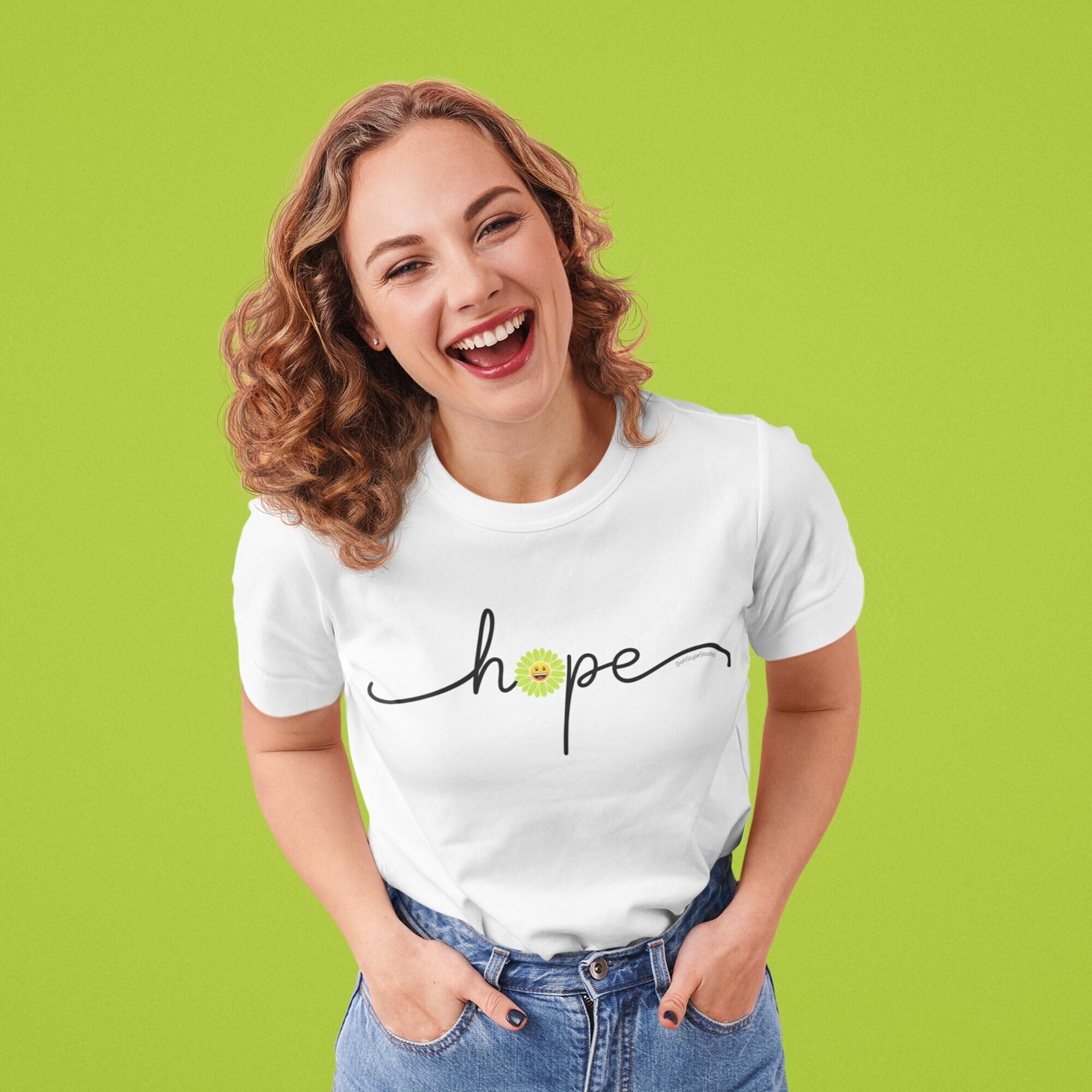 Hope Tshirt Hope Flower Shirt Have Hope Religious Tee | Etsy