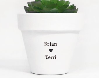 Personalized Flower Pot - Etsy