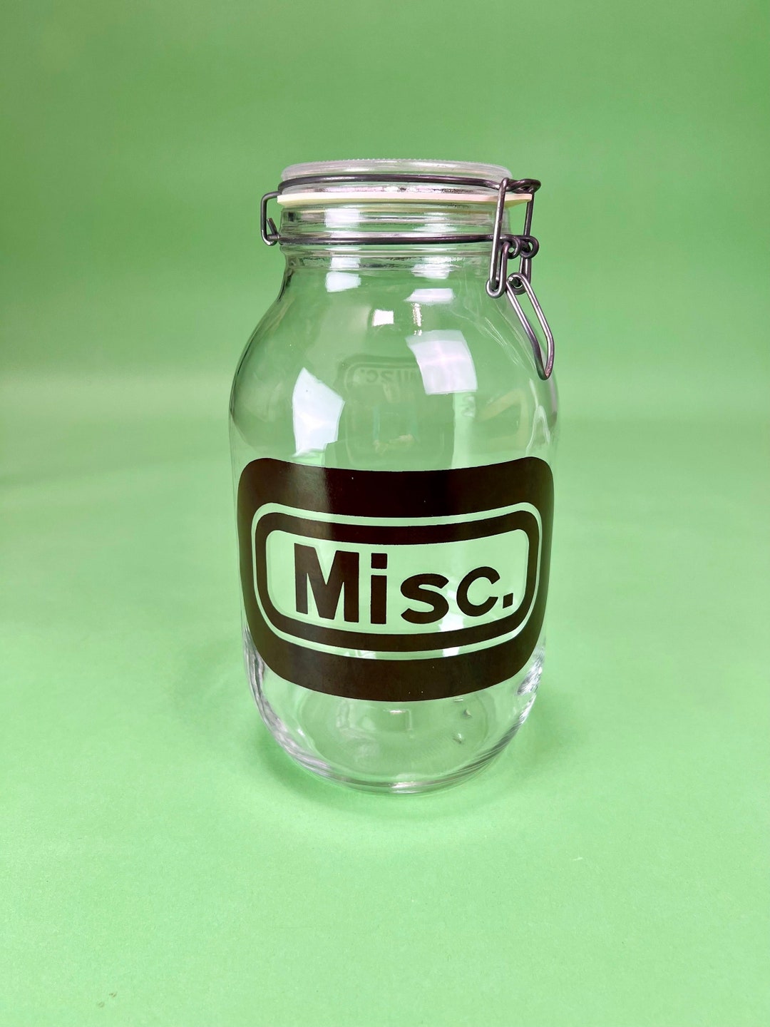 Large Vintage Triomphe Glass Miscellaneous Jar 3L Vintage Misc. Jar ...