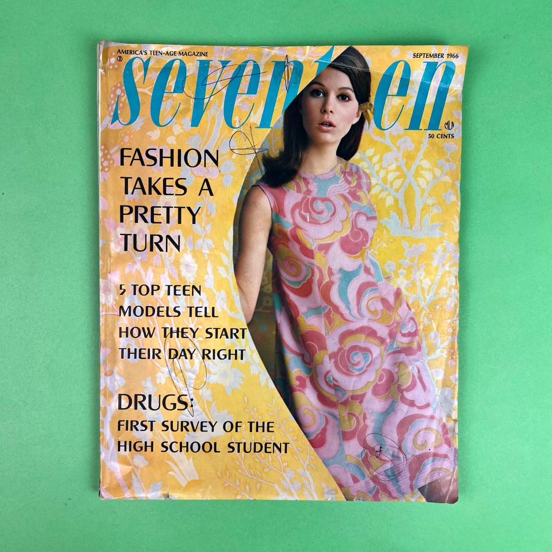 Vintage Seventeen Magazine September 1966 Issue 60s Teen Fashion ...