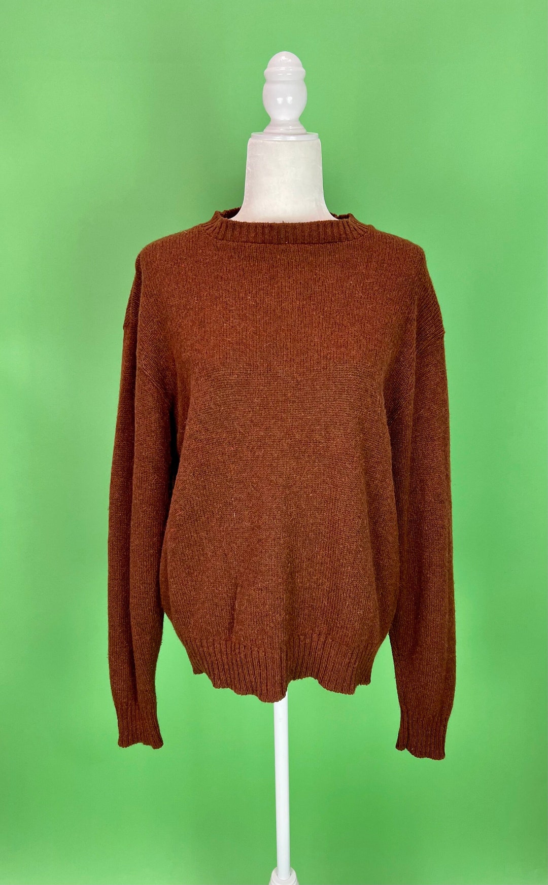 Vintage 70s Jantzen Brown Sweater - Size Large | Vintage Fall Sweater ...