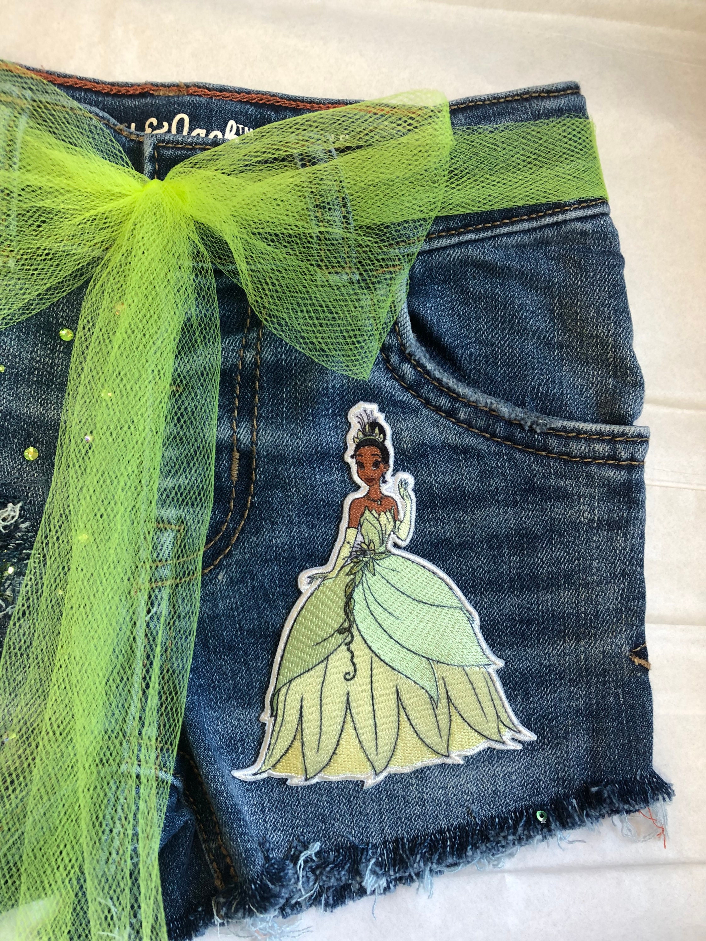 Princess Tiana Jean Shorts - Etsy