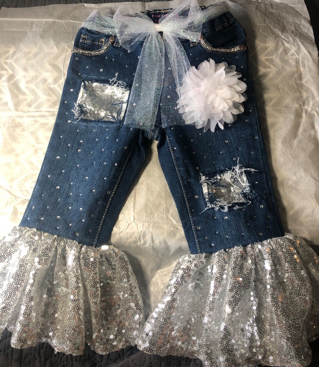 Pageant Bling Jeans ANY COLOR - Etsy