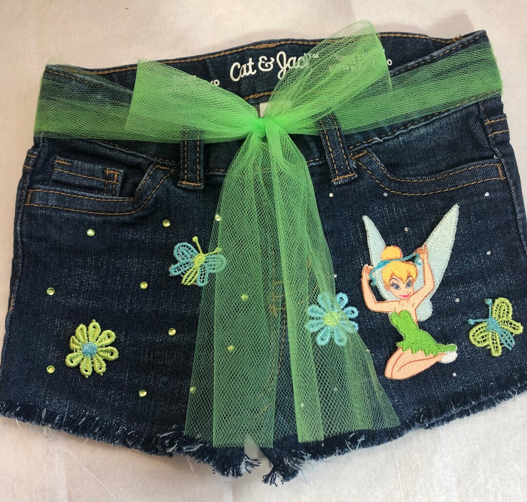 Tinkerbell Jean Shorts - Etsy