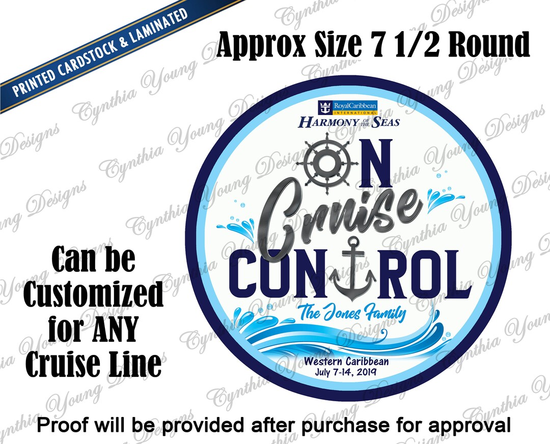 Cruise Door Magnet Round Cruise Door Magnet on Cruise Control Cruise ...