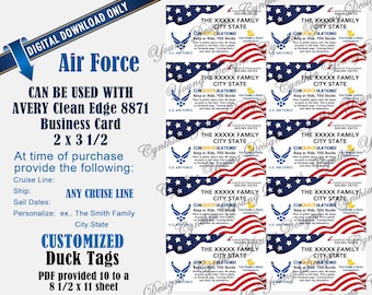 Princess Duck Tags Customized With YOUR Personal Information | Etsy