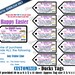 Happy Easter Duck Tags Customized W/your Personal Info Not an Instant ...