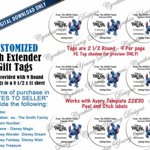 Fish Extender Gift Tags Avery Product 22830 Round Peel & Stick Labels ...