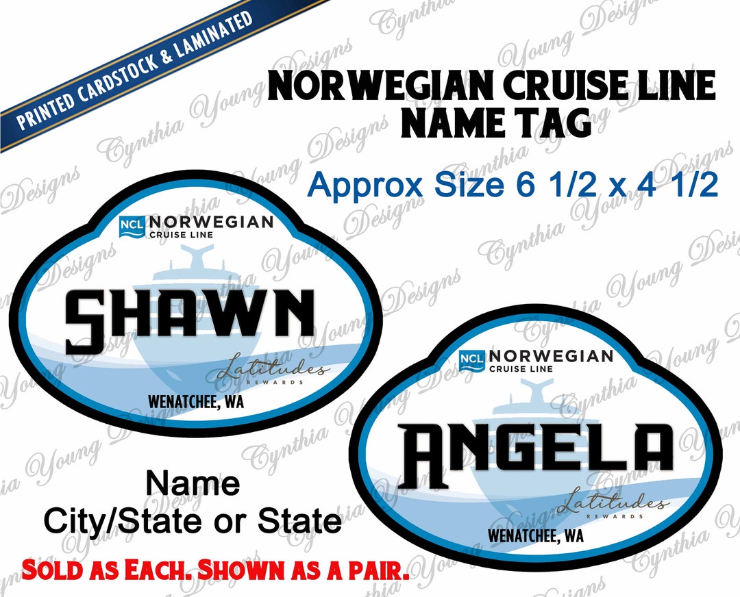 Cruise Door Magnet Stateroom Door Name Tag Magnet Norwegian Cruise Line ...