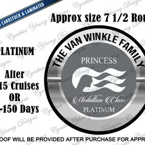 Cruise Door Magnet Princess Cruise Line Medallion Class With Captain's ...