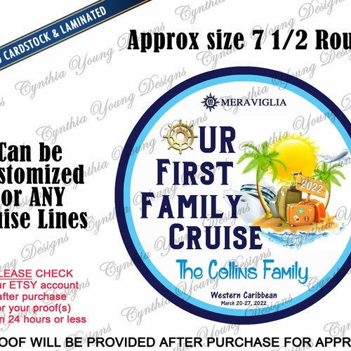 Papercraft Crown & Anchor Society Royal Caribbean Cruise Line Name Tag ...