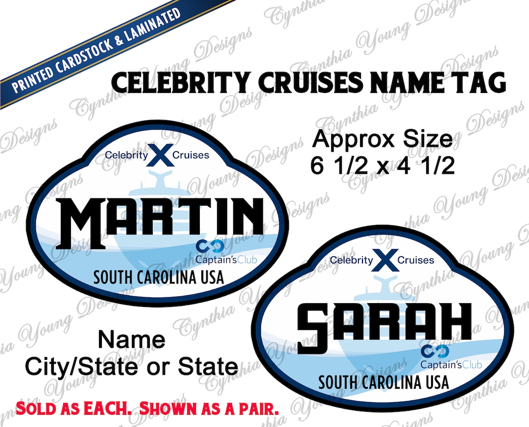 Cruise Door Magnet Stateroom Door Name Tag Magnet Celebrity Cruises ...
