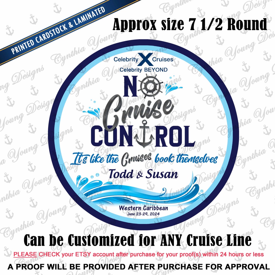 Cruise Door Magnet | Stateroom Door Magnet | No Cruise Control It's ...