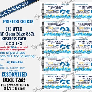 Princess Duck Tags Customized With YOUR Personal Information Not an ...