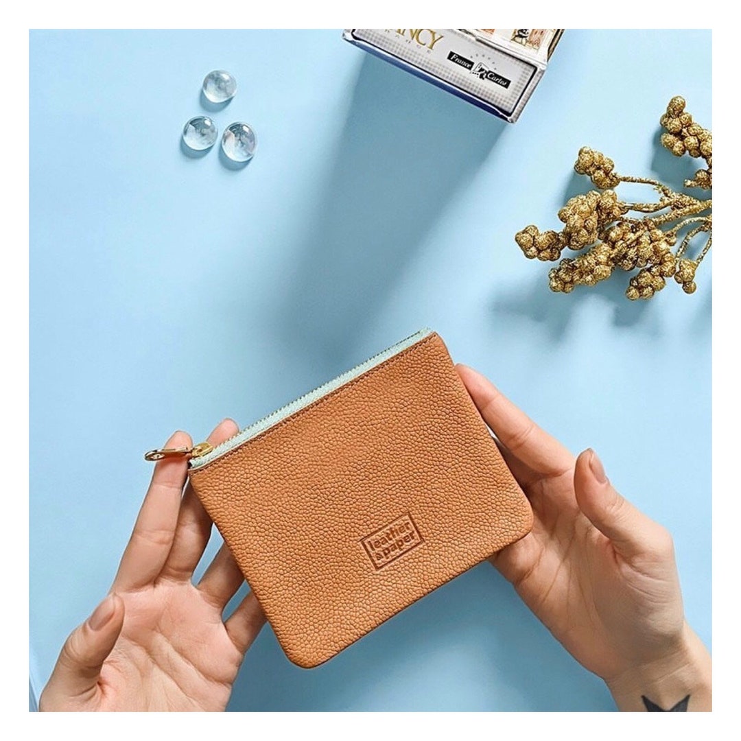 Leather Coin Pouch | Brown Coin Purse | Leather Coin Bag | Change Purse ...