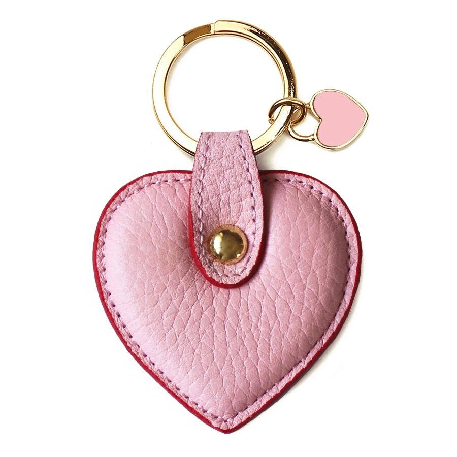 Leather Keychain | Heart Shaped Purse Charm | Handmade Genuine Leather ...