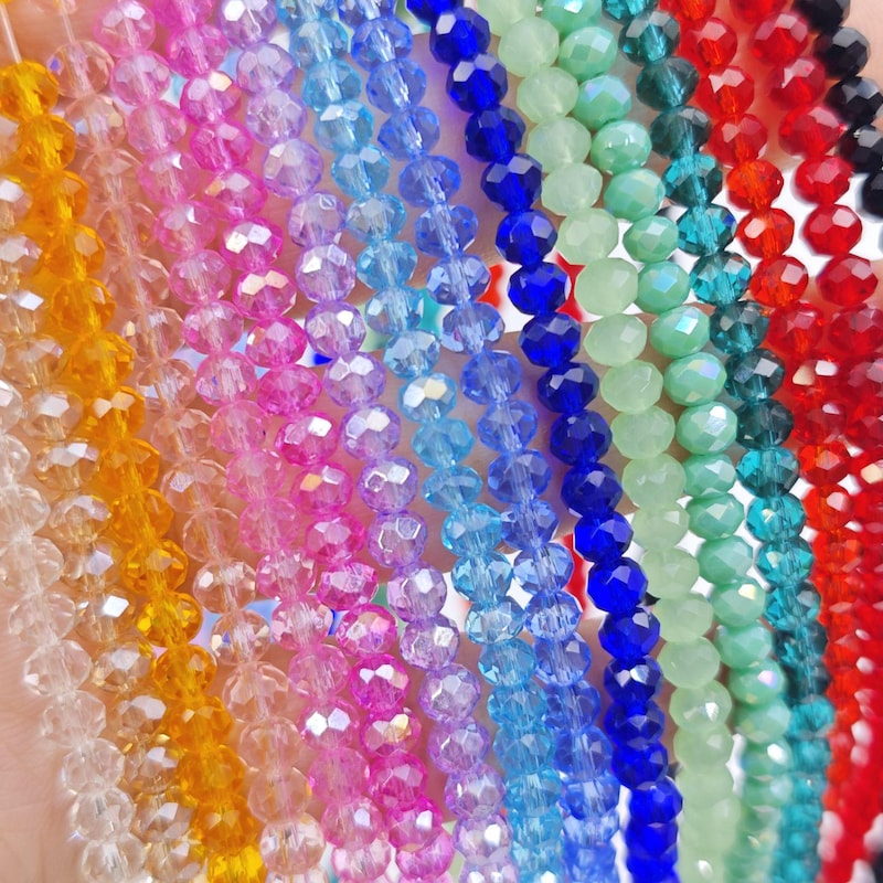 Crystal Rondelle - Etsy