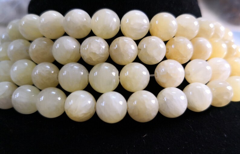 Yellow Malaysian Jade Yellow Jade Beads Smooth Round Beads - Etsy