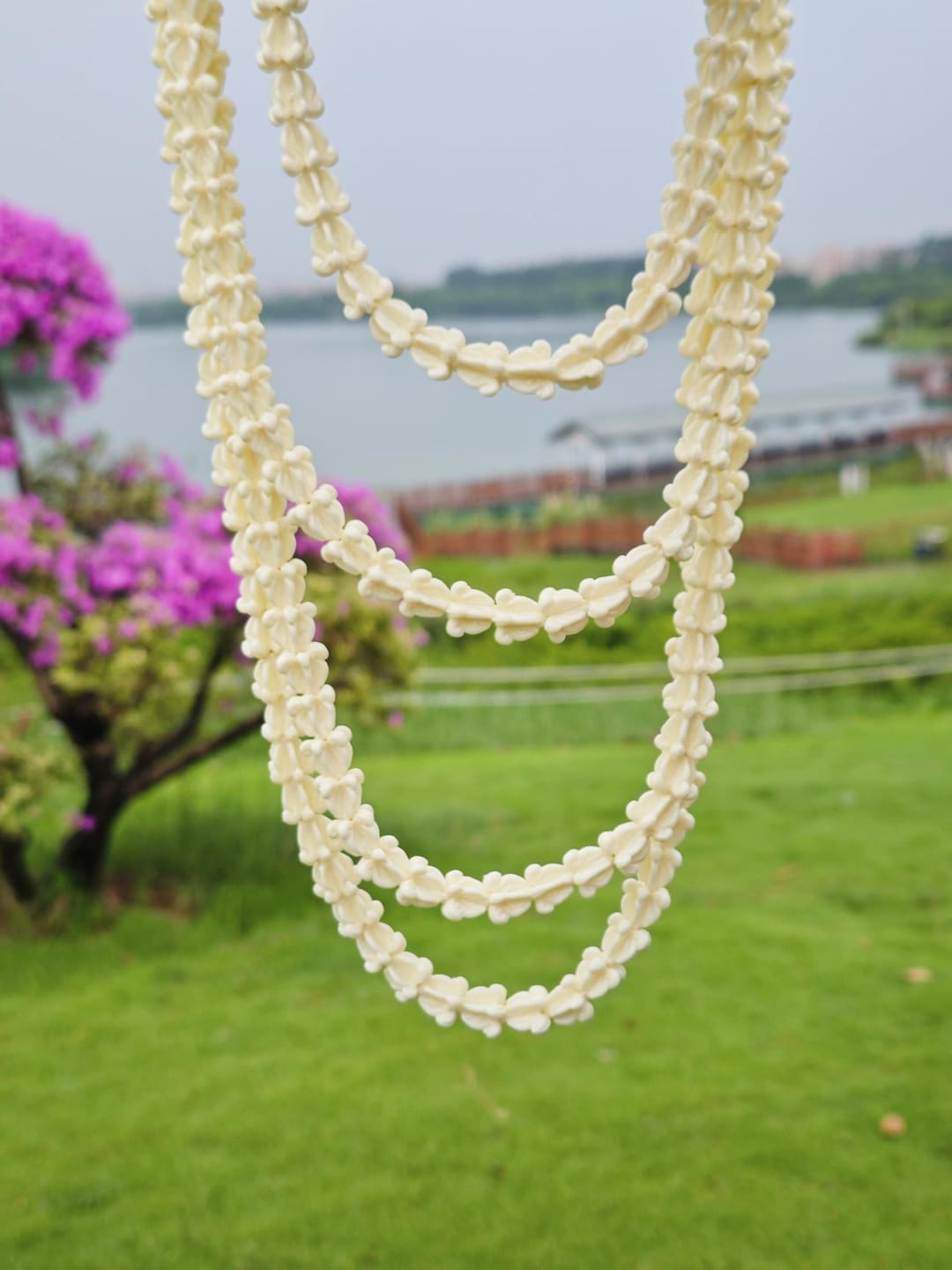 Hawaiian Crown Flower Lei , Coral Crown Flower Lei Necklace , Pua ...