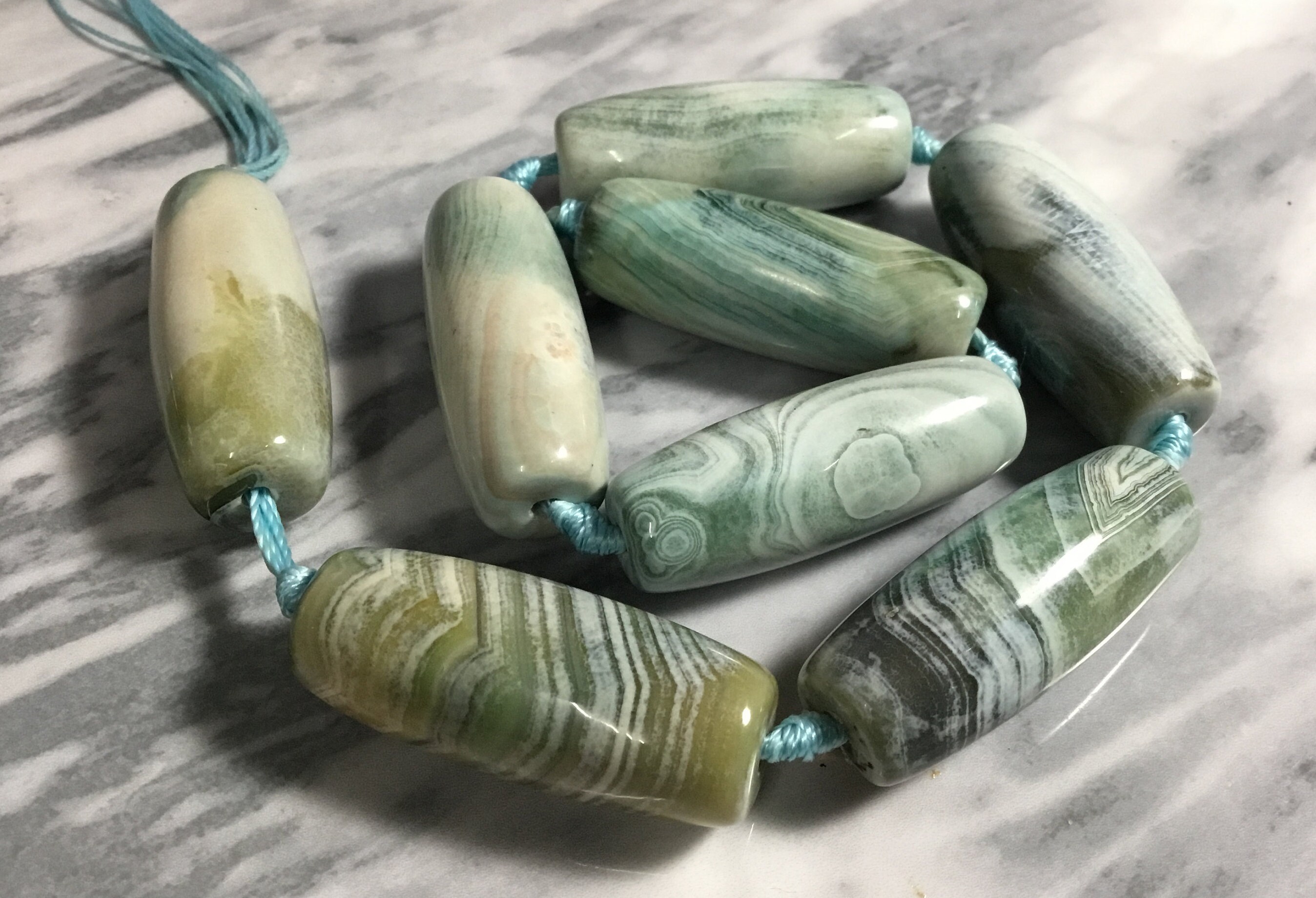 8 PCS Natural Agate Barrel Tube Beads 14x40mm Agate Oval - Etsy