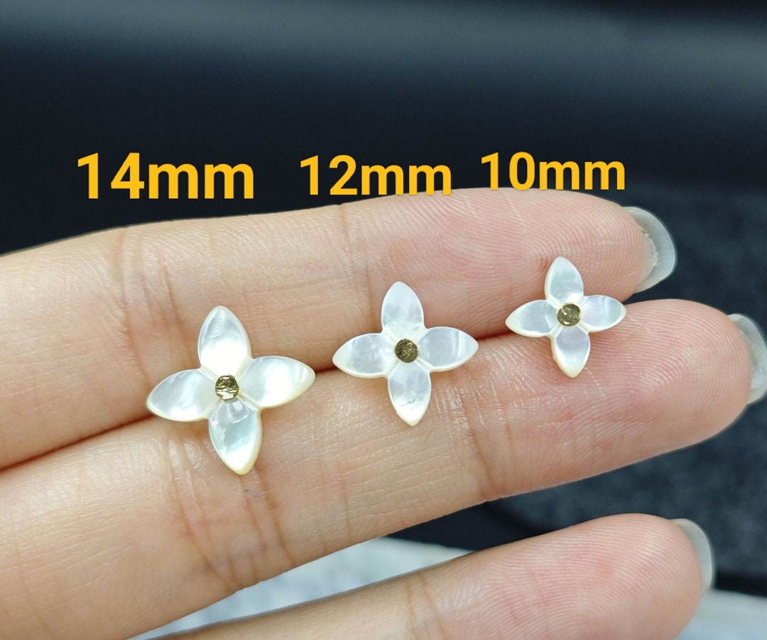 Mother of Pearl Four Leaf Clover Beads ,10-14mm Natural White MOP ...