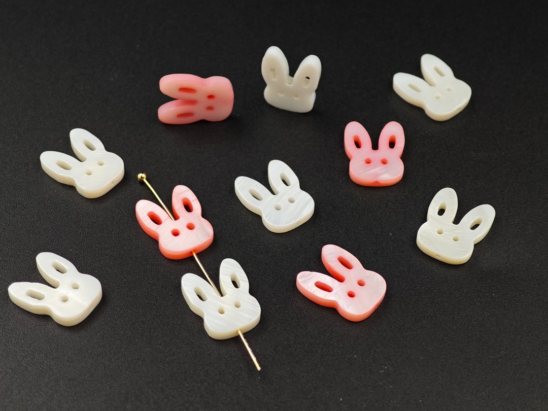 12×15mm Mother of Pearl Rabbit Beads ,natural MOP Rabbit Beads, Shell ...