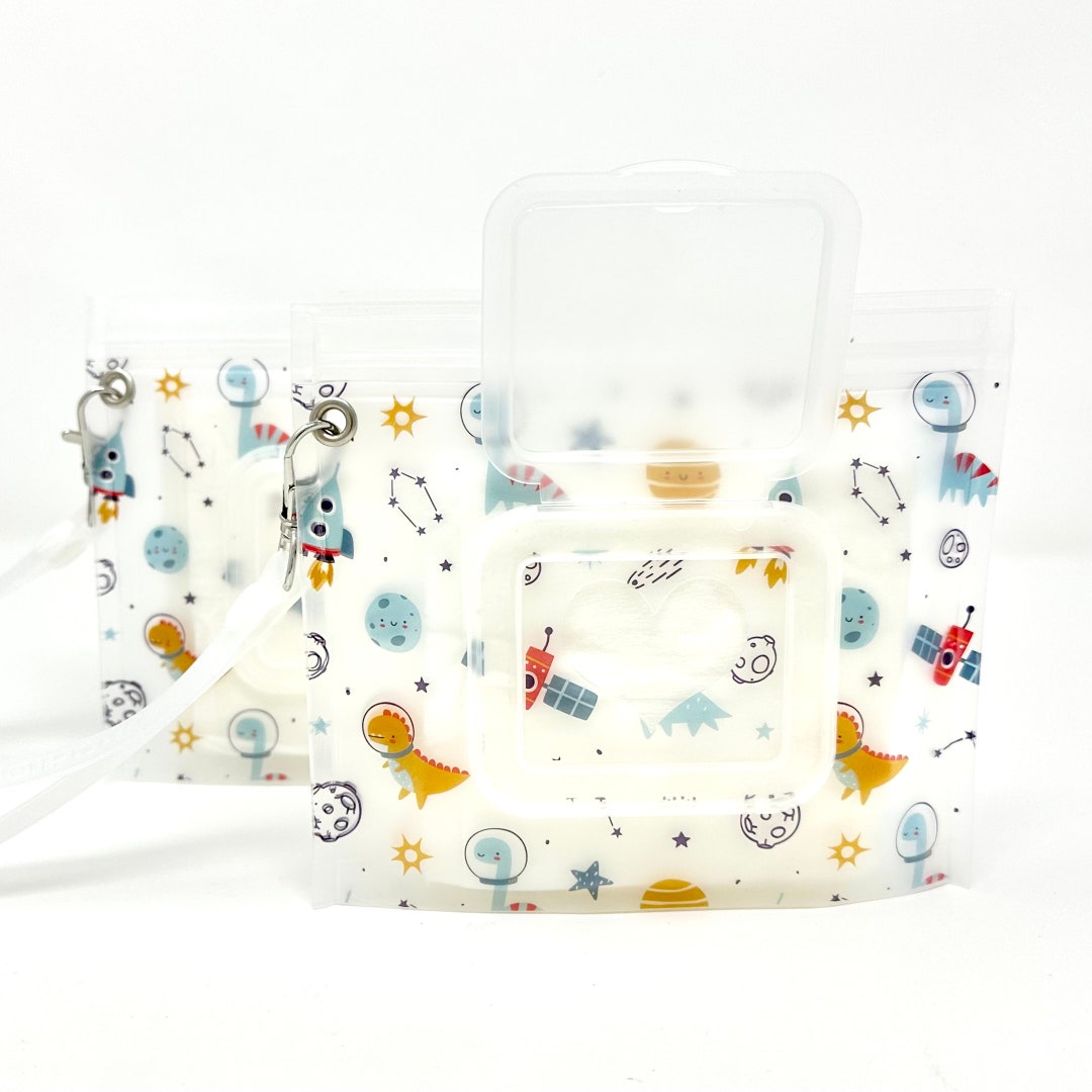 Wet Wipes Mini Pouch Baby Travel Mini Wipe Case Mini Wet Wipe Dispenser ...