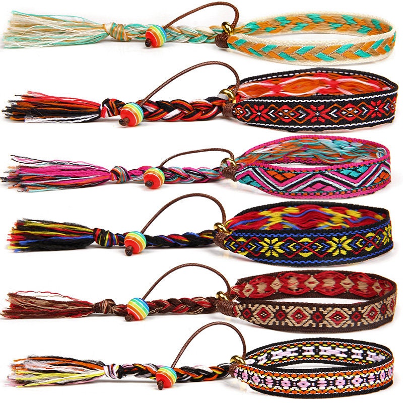 Fashion Bohemia Retro Boho Colorful Weave Rope Friendship | Etsy