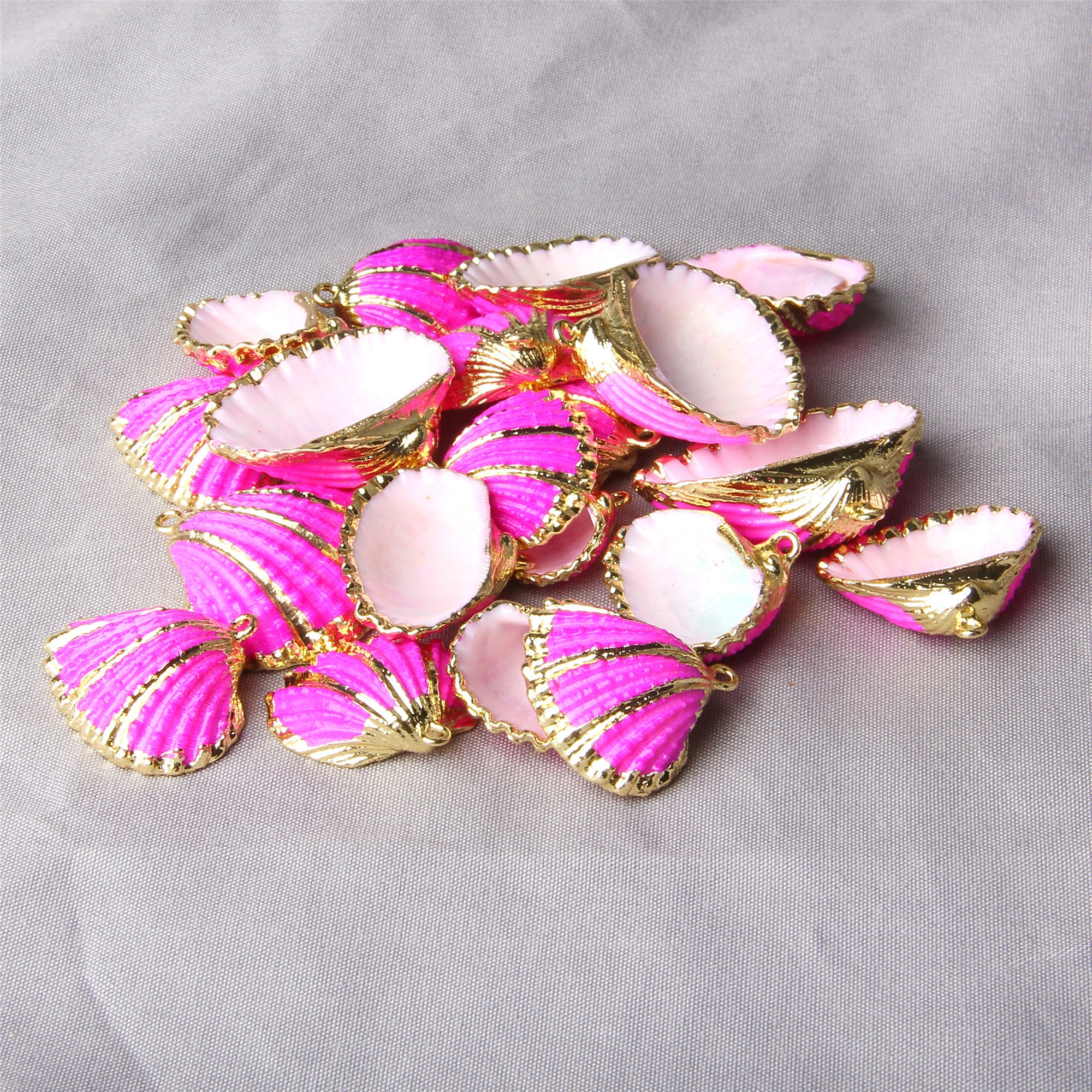 5/10/20pcs Pink Natural Sea Shells Cowrie Shell Sea Shell | Etsy