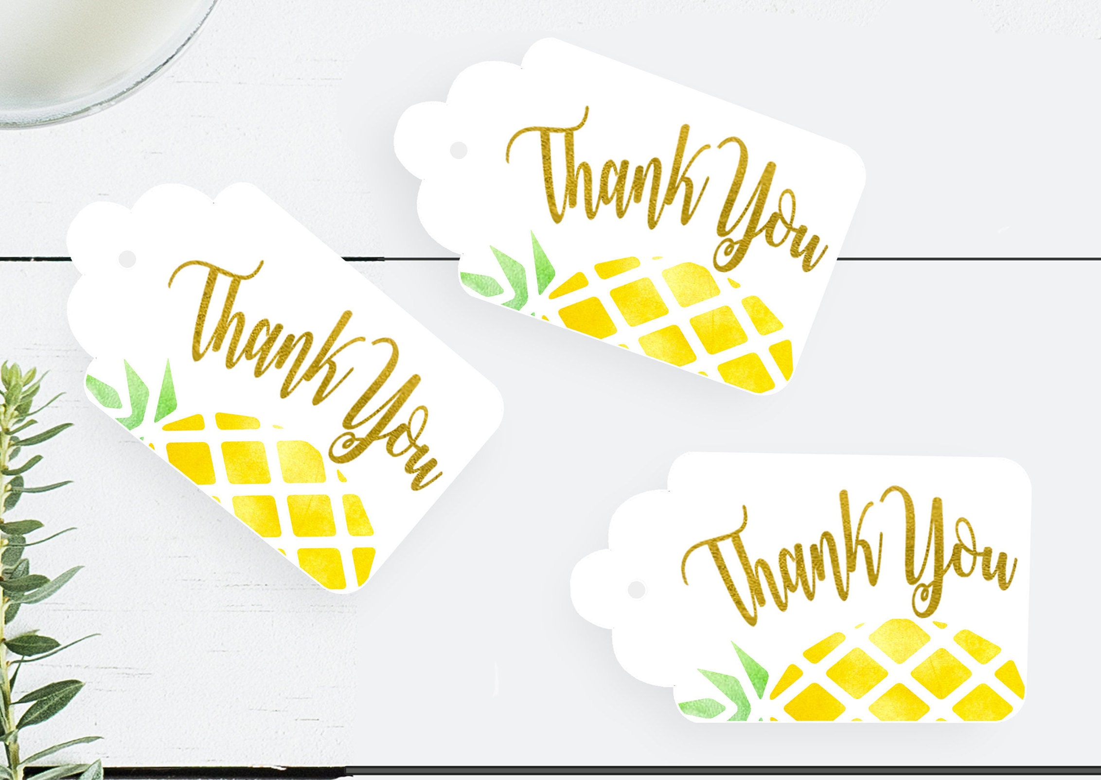 Pineapple Favor Tagsinstant Downloadtropical Partyluau - Etsy