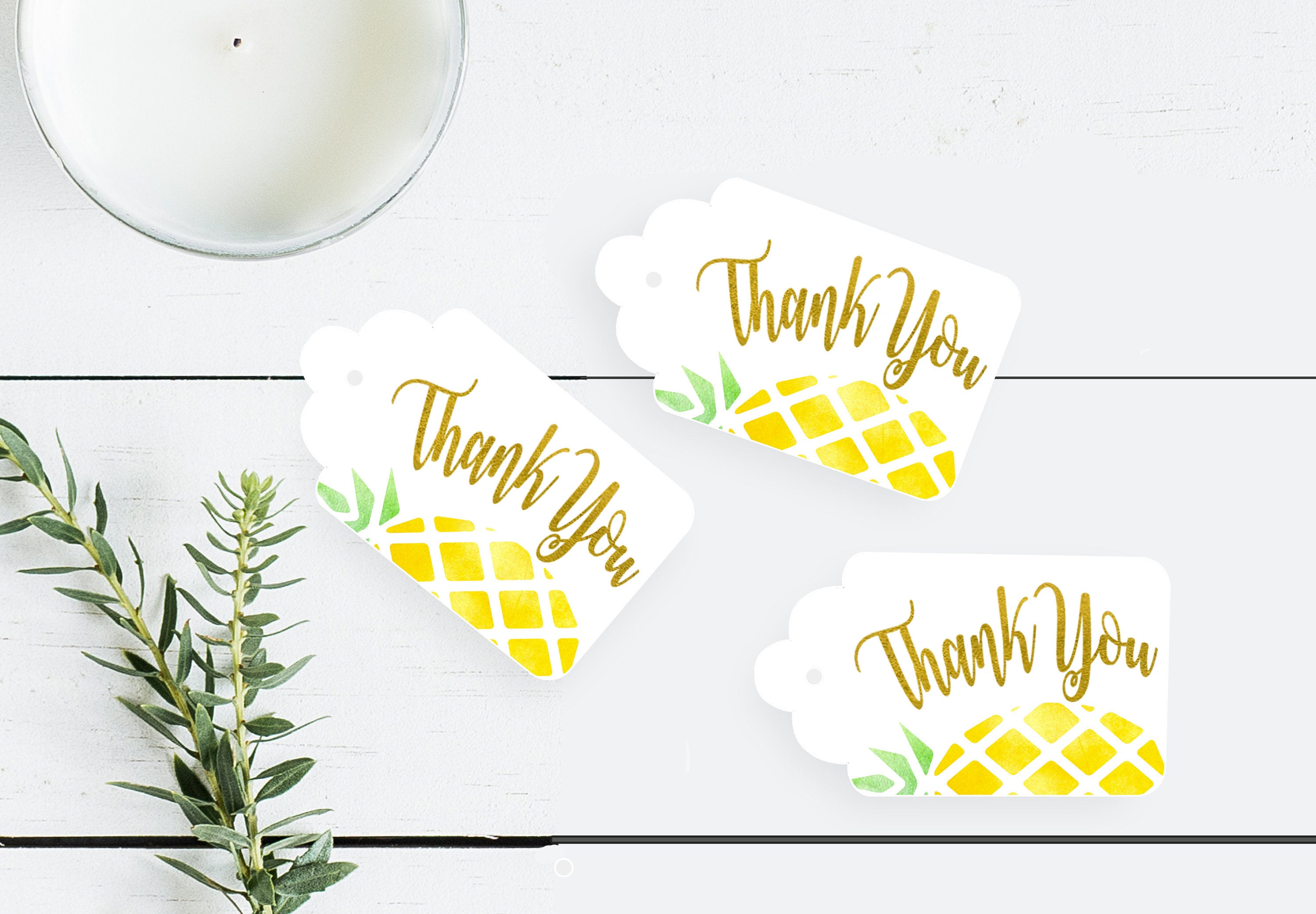 Pineapple Favor Tagsinstant Downloadtropical Partyluau - Etsy