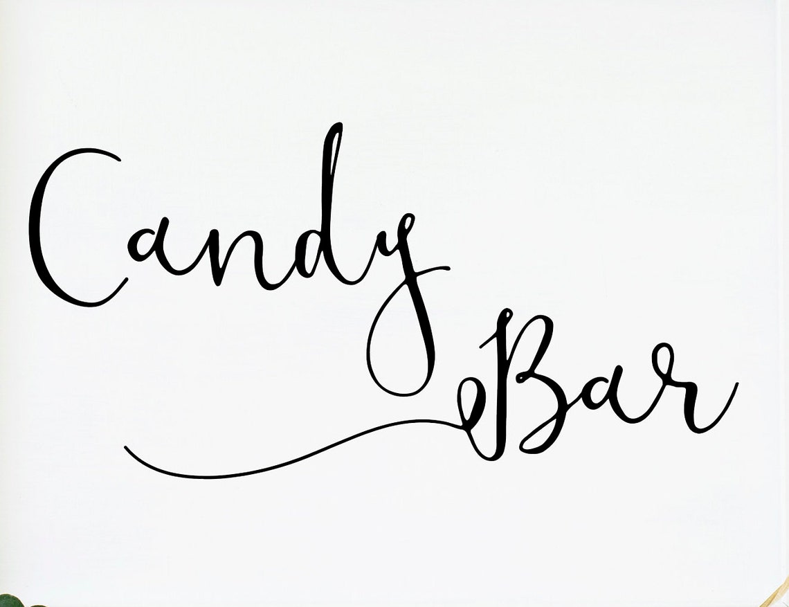 Candy Bar Signinstant - Etsy
