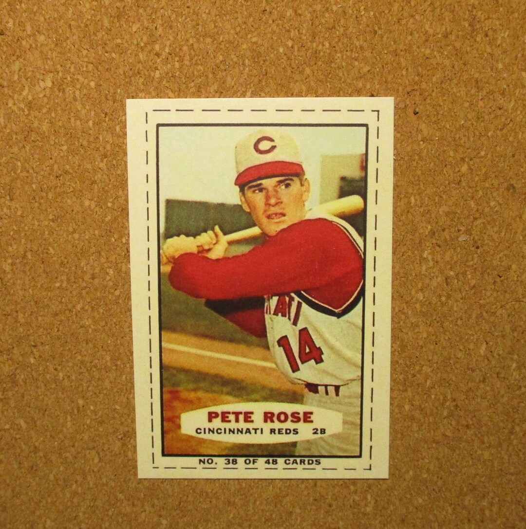 1966 Bazooka Baseball #38 Pete Rose {} Cincinnati Reds (RP) - Etsy