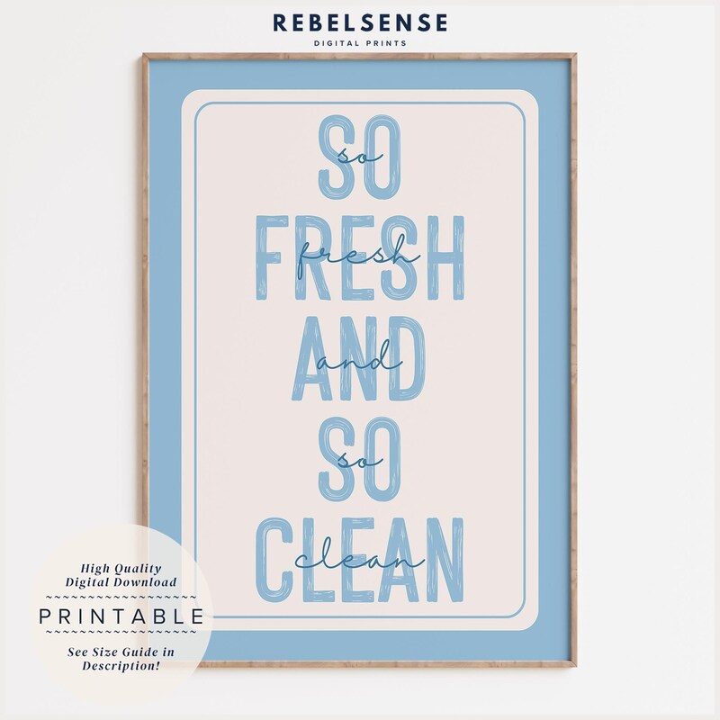 So Fresh and Clean - Etsy