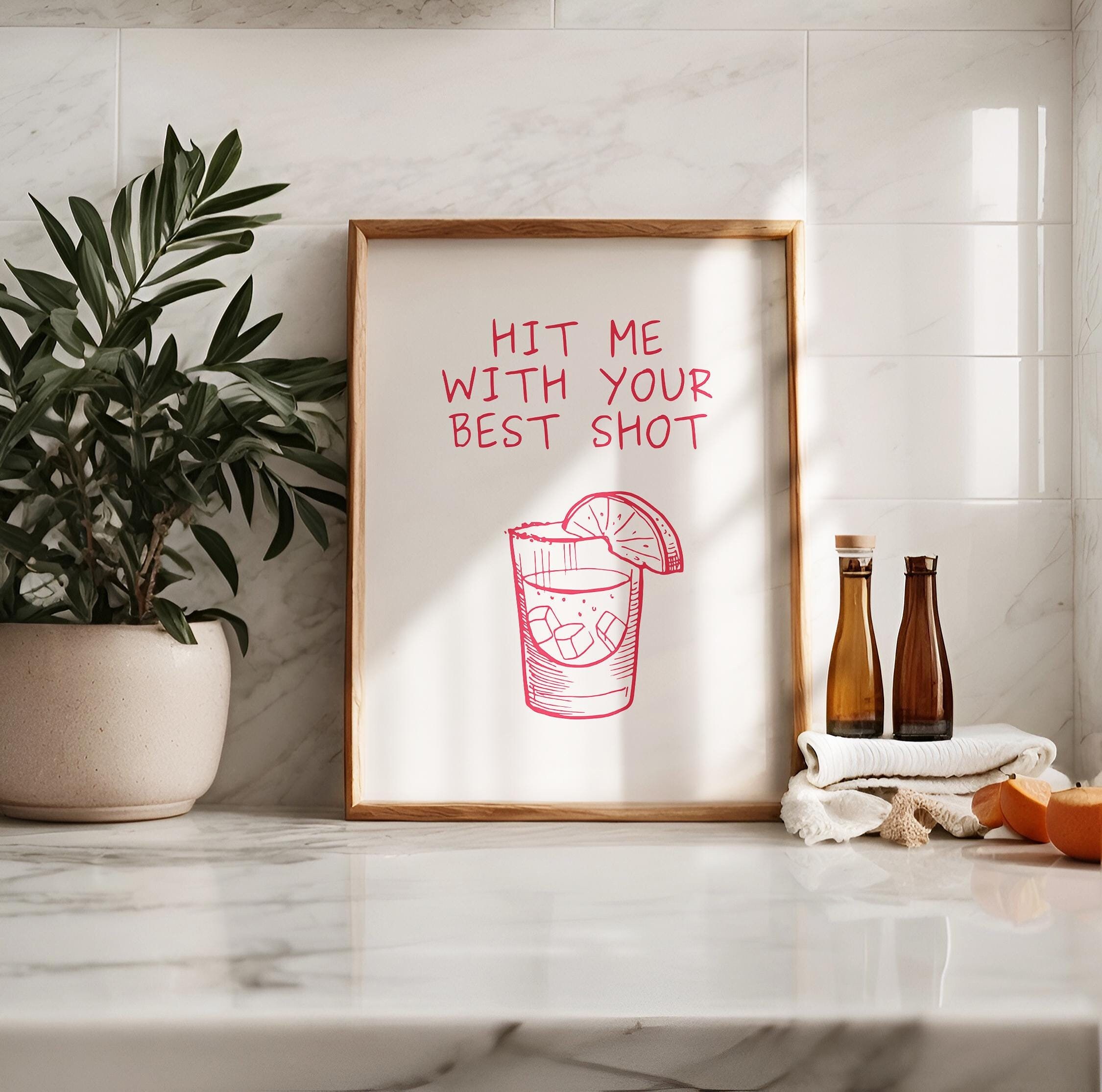 Bar Cart Wall Print Bar Cart Wall Decor Digital Download Print Home Bar ...