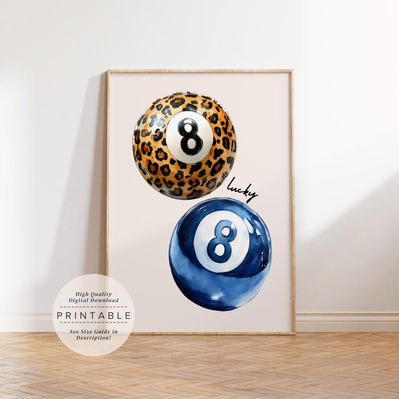 Cheetah 8 Ball - Etsy