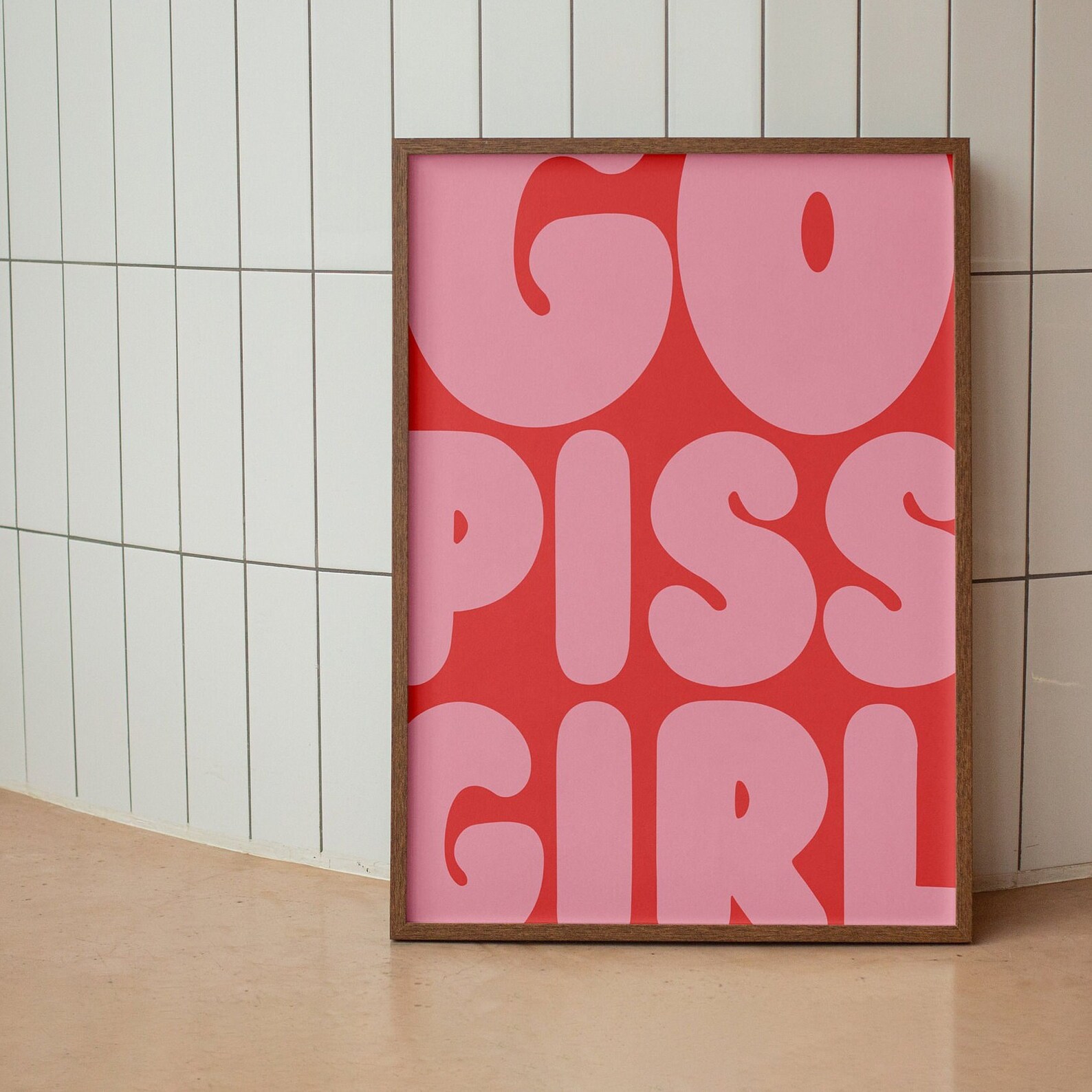 Go Piss Girl Wall Print, Funny Bathroom Wall Decor, Digital Download ...
