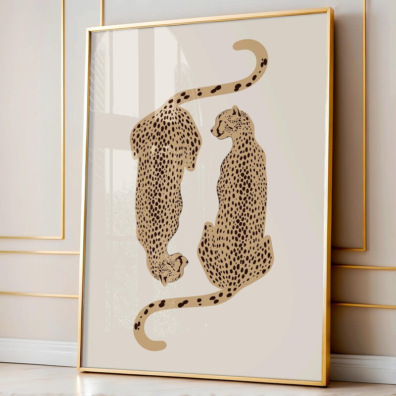 Cheetah Art Print - Etsy Australia