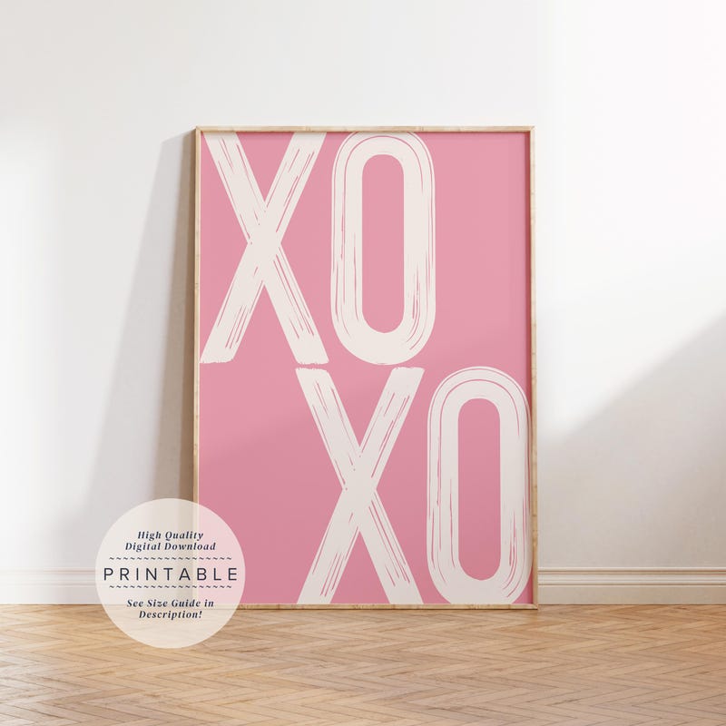 Xoxo Wall Art Printable - Etsy UK