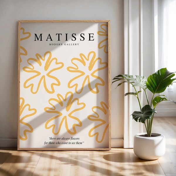 Yellow Matisse Print - Etsy