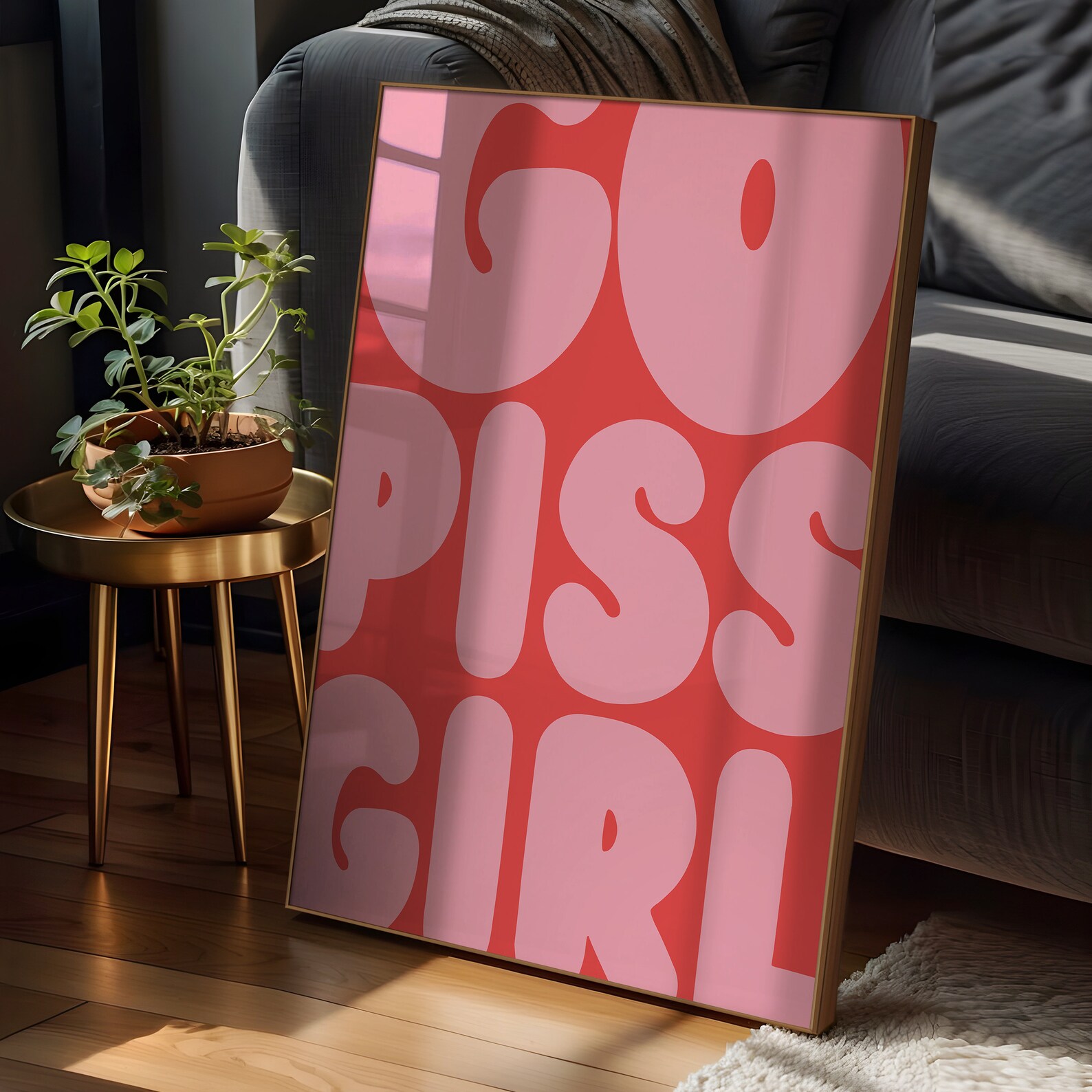 Go Piss Girl Wall Print, Funny Bathroom Wall Decor, Digital Download ...
