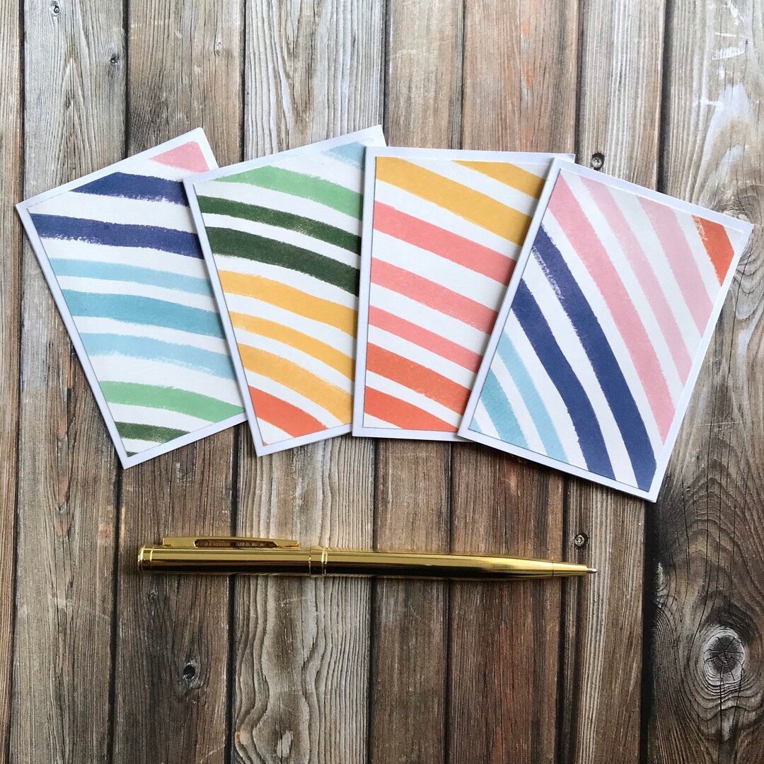 Mini Rainbow Cards/ Blank Mini Cards With Envelopes / Colorful Rainbow ...