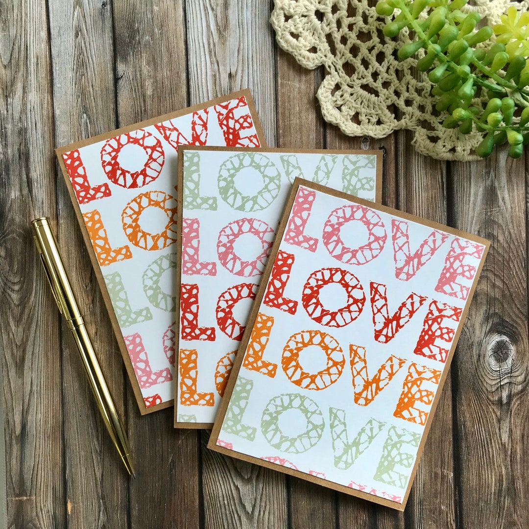 Love Note Cards Pack / Blank Note Cards With Envelopes / Blank Note ...